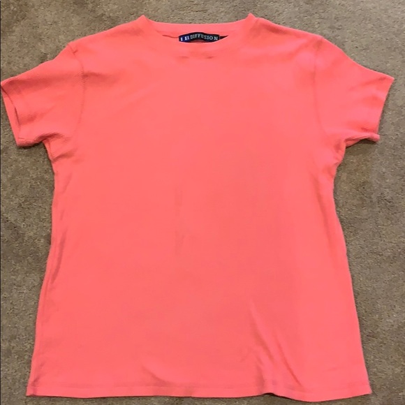 I.B. Diffusion | Tops | Ib Diffusion Coral Rubbed Cotton T Shirt | Poshmark